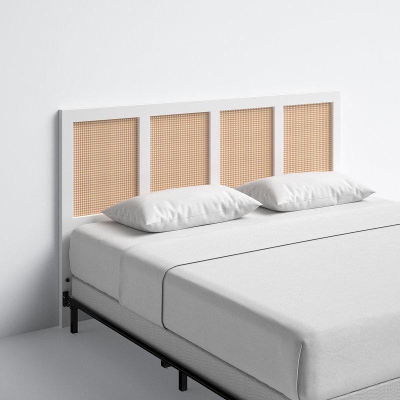 Rattan Panelli Masif Mango Ağacı Yatak Başlığı - 106 cm - 144909 ...